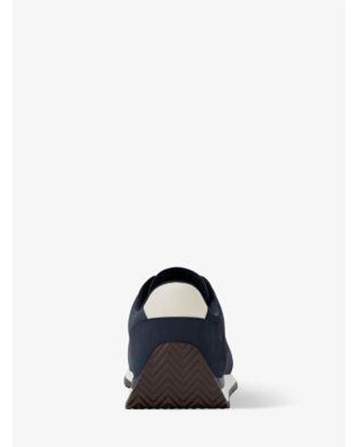 Michael Kors Rhodes Suede Trainer in Blue for Men | Lyst UK
