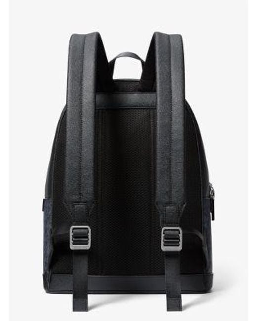 Michael Kors Cooper Signature Logo Backpack in Blue for Men | Lyst