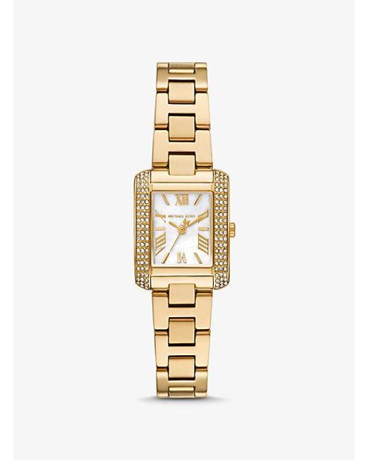 Michael Kors Emery Three-hand Stainless Steel Watch 22mm in Metallic | Lyst