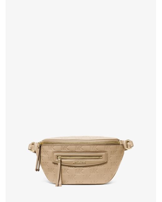 MICHAEL Michael Kors Mk Jet Set Travel Medium Logo Embossed Leather ...