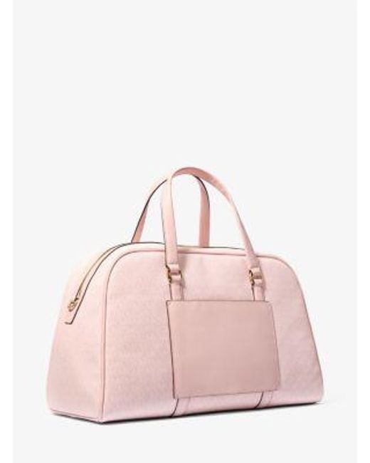 Michael Kors Jet Set Travel Extra-Large Signature Logo Weekender Bag in ...