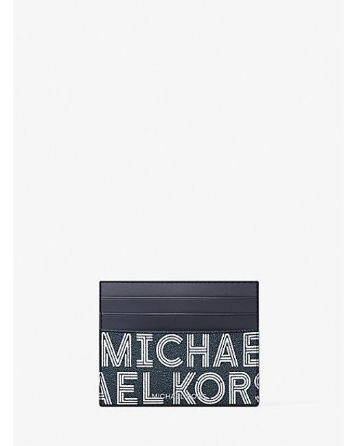 Michael Kors Cooper Graphic Logo Card Case in White for Men | Lyst