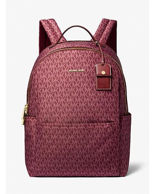 Michael Kors Sable Large Backpack in Red | Lyst