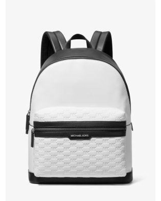 Michael Kors Cooper Logo Embossed Backpack in Black for Men | Lyst