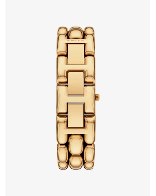 Michael Kors Mini Hally Pavé-Tone Watch in Metallic | Lyst