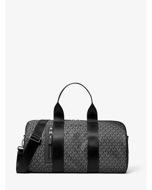 Michael Kors Mk Brooklyn Large Printed Signature Logo Duffel Bag in ...
