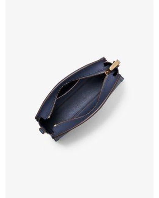MICHAEL Michael Kors Mk Chantal Large Pebbled Leather Crossbody Bag in ...