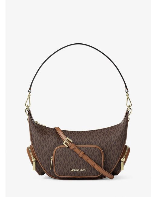 Michael Kors Outlet Mk Merritt Medium Signature Logo Convertible ...