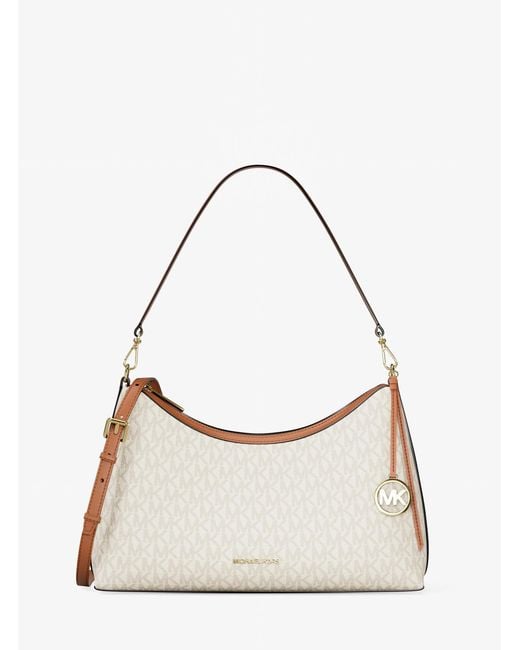 Michael Kors Sammy Medium Signature Logo Convertible Shoulder Bag in ...