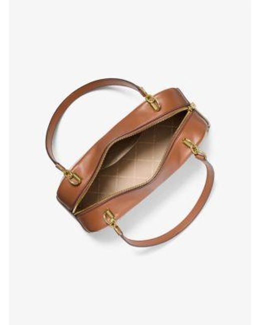 Michael Kors Cecily Medium Signature Logo Shoulder Bag in Natural | Lyst