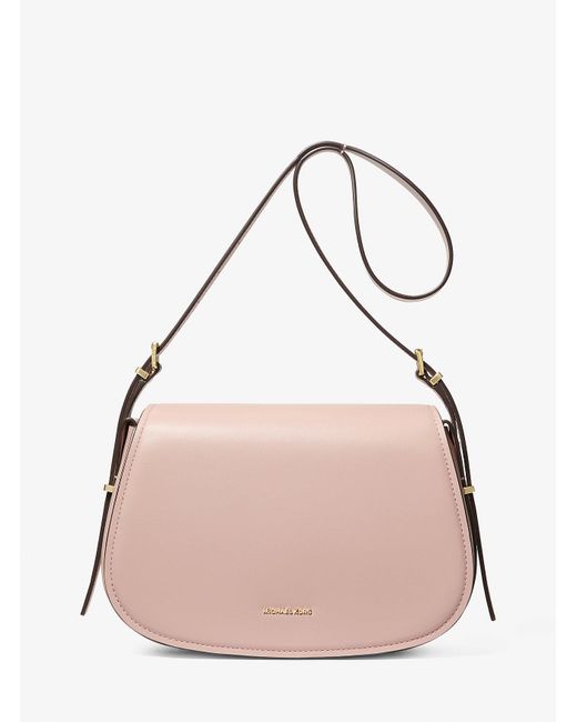 MICHAEL Michael Kors Mk Lydia Medium Leather Crossbody Bag in Pink ...