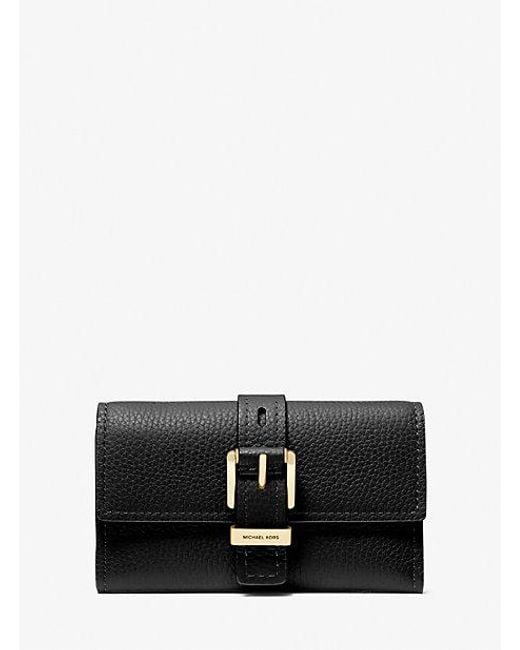 MICHAEL Michael Kors Mk Nolita Medium Pebbled Leather Tri-Fold Wallet ...