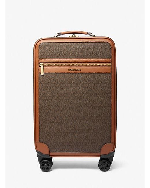 Michael Kors Small Signature Logo Suitcase in Brown | Lyst