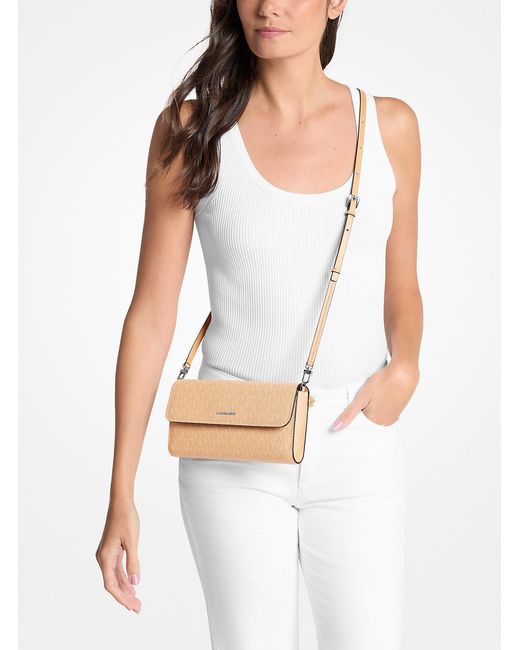MICHAEL Michael Kors Mk Jet Set Small Signature Logo Convertible ...