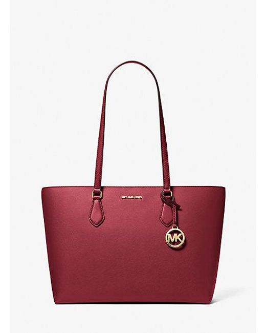 Michael Kors Sheila Large Tote Bag in Red | Lyst