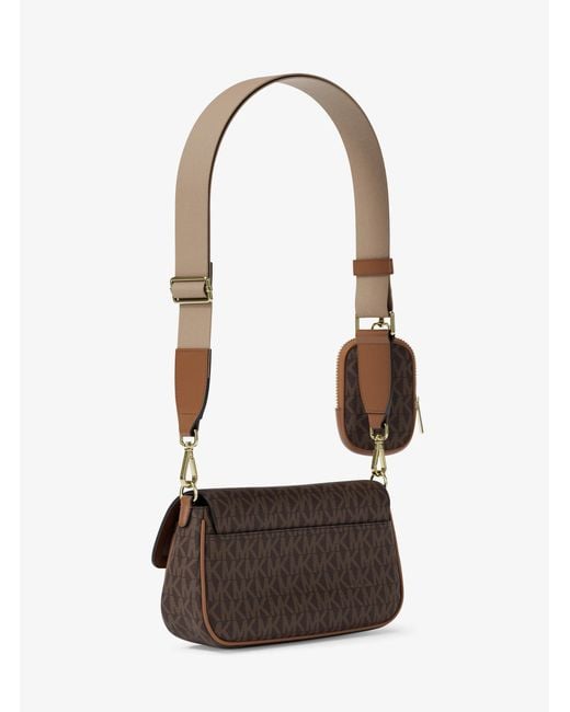Michael Kors Jet Set Travel Small Signature Logo Crossbody Bag With michael-kors-jet-set-travel-small-signature-logo-crossbody-bag-with