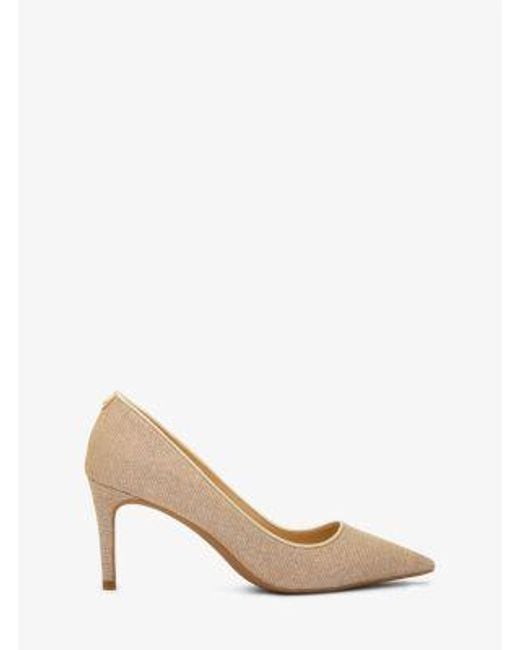 MICHAEL Michael Kors Mk Alina Flex Glitter Chain Mesh Pump in Natural ...