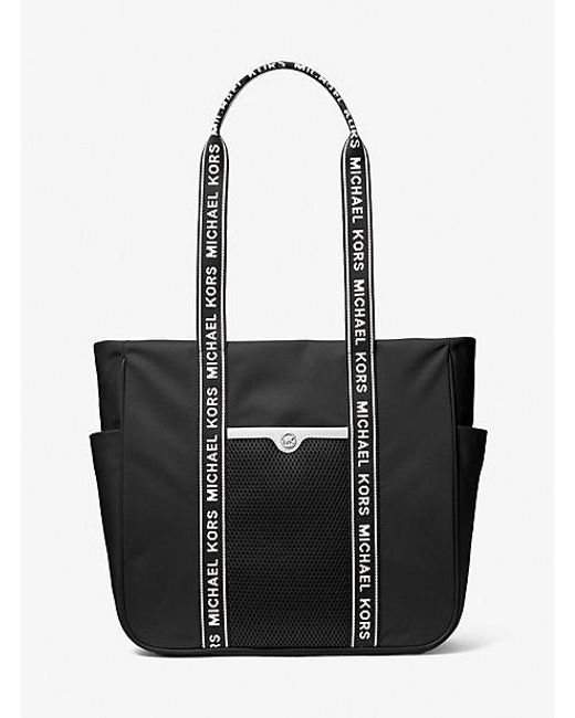 Michael Kors Jet Set Large Nylon Tote Bag in Black | Lyst