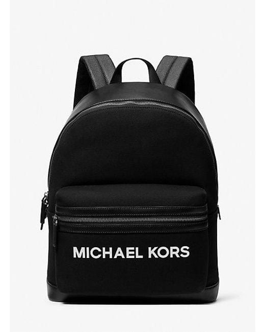 Michael Kors Cooper Canvas Backpack in Black for Men | Lyst