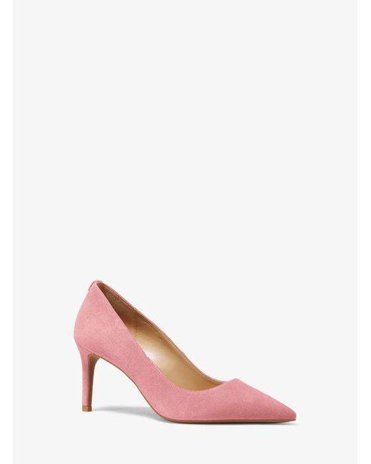 Michael Kors Alina Flex Suede Pump In Pink Lyst