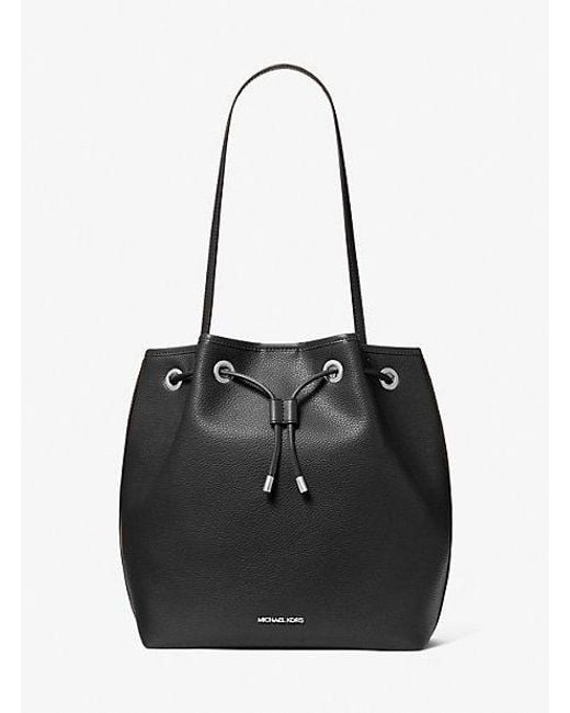 Michael Kors Avery Medium Bucket Tote Bag in Black | Lyst