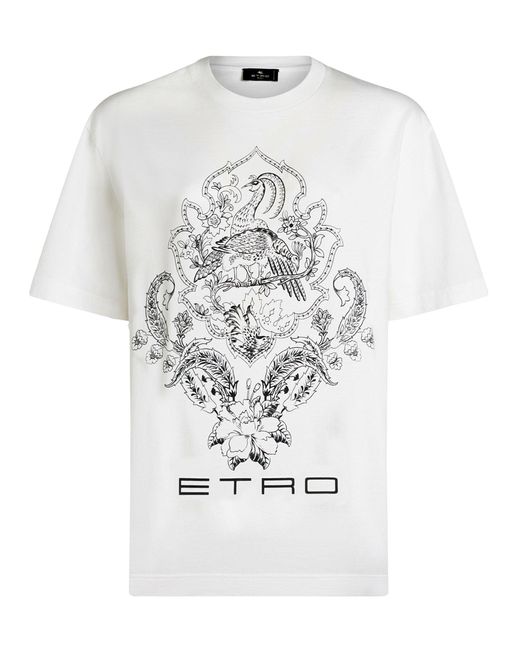 Etro T-Shirt in White | Lyst UK