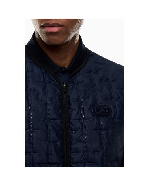 EA7 Waistcoats in Blue for Men | Lyst