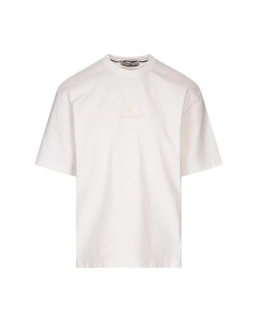 Stone Island T-Shirts in White for Men | Lyst UK