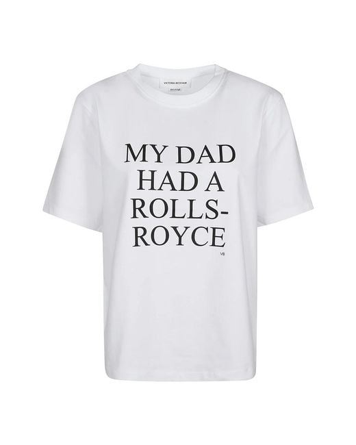 Victoria Beckham T-Shirts in White | Lyst UK