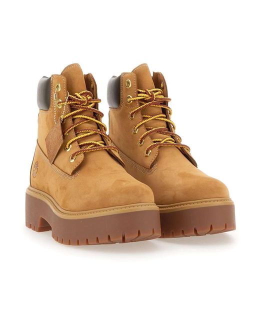 Timberland Lace-Up Boots in Brown | Lyst UK