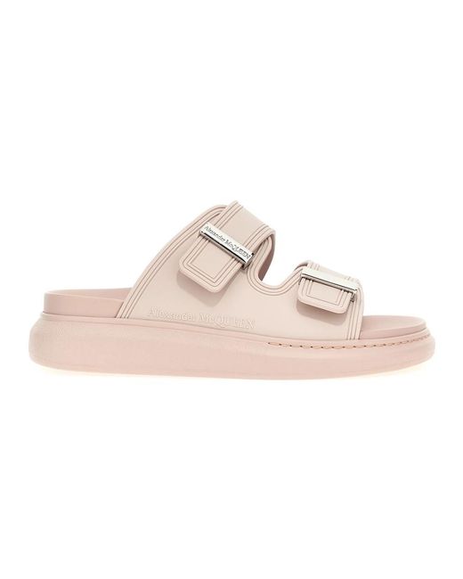 McQueen Sliders in Pink | Lyst UK