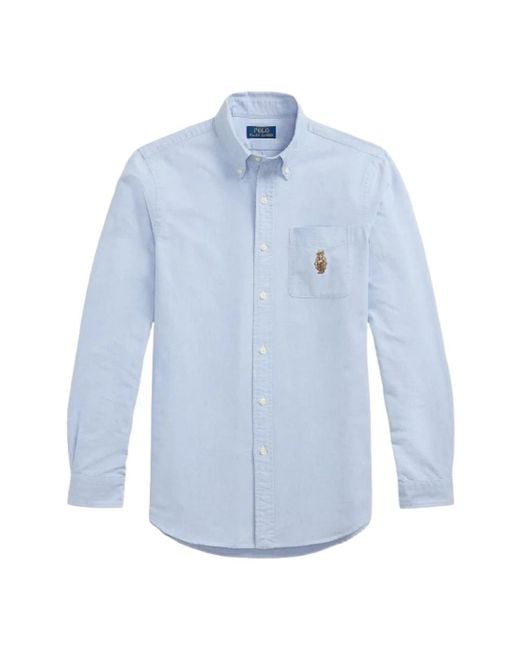 Polo Ralph Lauren Casual Shirts in Blue for Men | Lyst UK