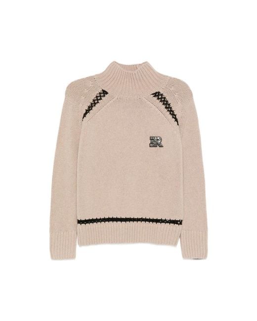 Ermanno Scervino Turtlenecks in Natural | Lyst UK