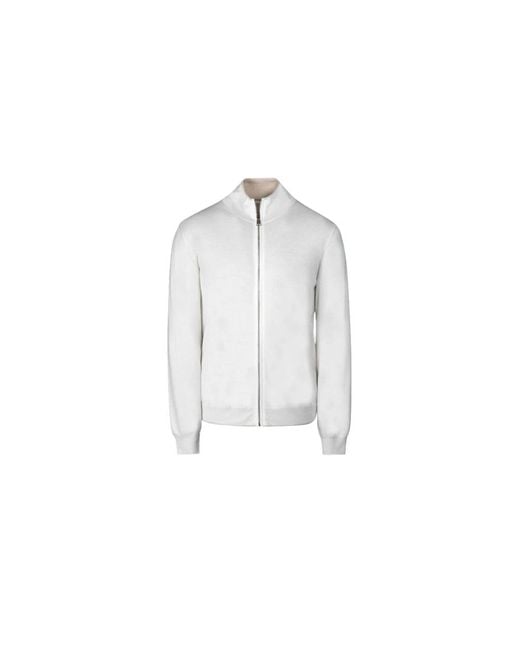 Cardigans da Uomo di Moorer in Bianco | Lyst