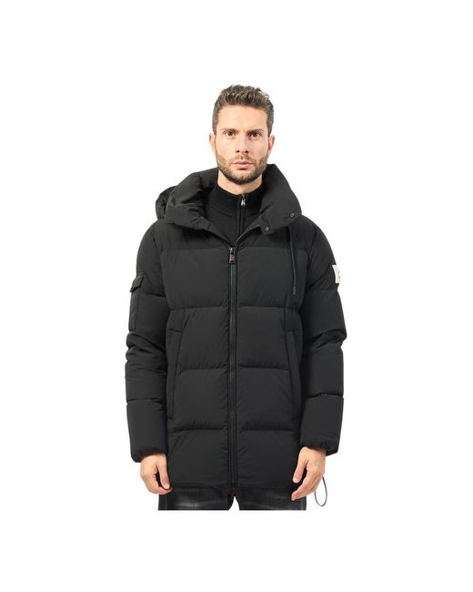 AFTER LABEL Down Jackets in Black for Men | Lyst
