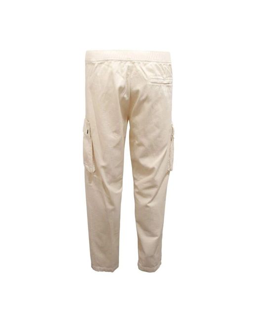 AFTER LABEL Slim-Fit Trousers in Natural for Men | Lyst UK