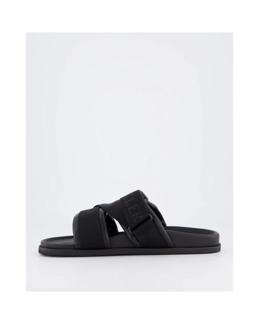 Moncler Sliders in Black for Men | Lyst