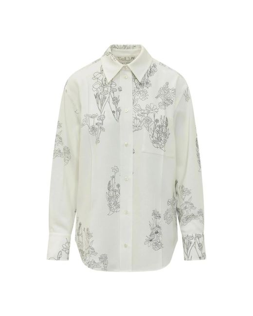 Victoria Beckham Shirts in White | Lyst UK