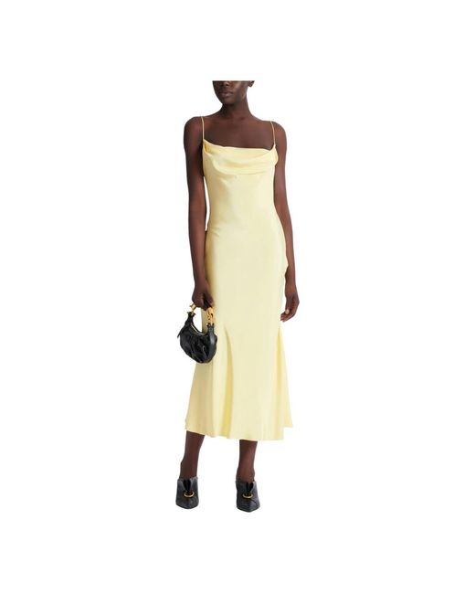 Balmain Dresses in Yellow | Lyst UK