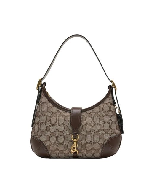 COACH Shoulder Bags in Brown | Lyst