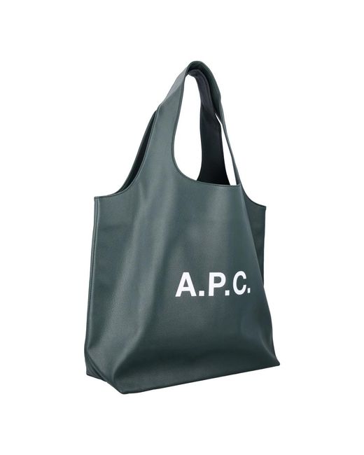 A.P.C. Tote Bags in Green | Lyst UK