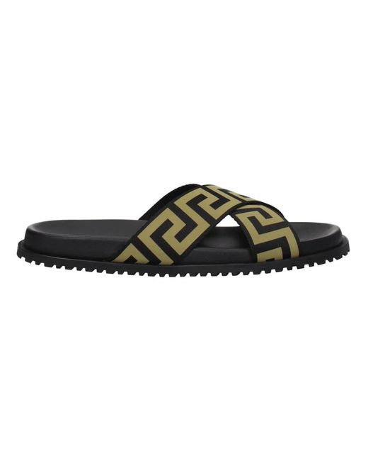Versace Sliders in Black for Men | Lyst UK