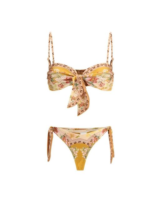 Zimmermann Bikinis in Metallic | Lyst