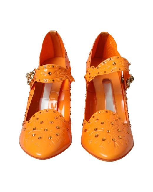 Dolce & Gabbana Pumps in Orange | Lyst UK