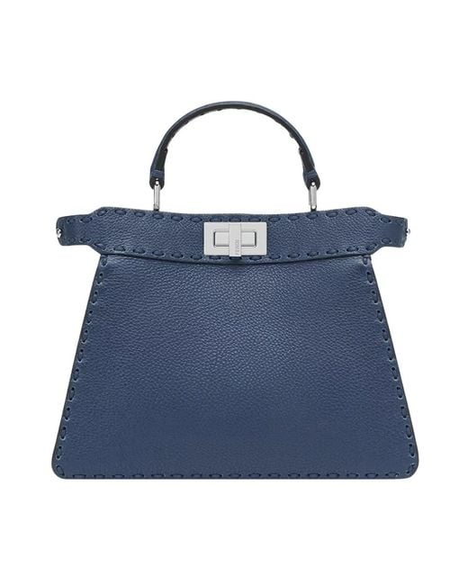 Fendi Handbags in Blue | Lyst