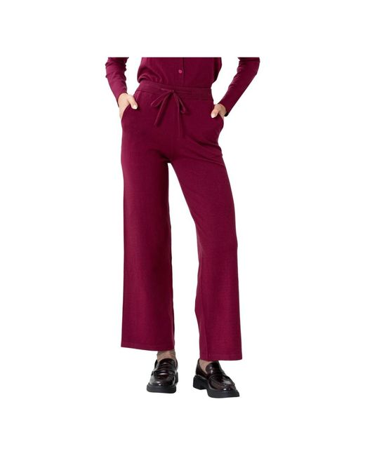 Kocca Wide Trousers in Red | Lyst UK
