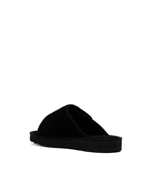 UGG Goldencoast Double-Strap Suede Sliders in Black for Men | Lyst