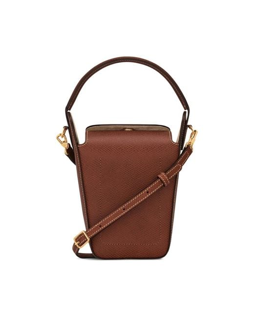 Longchamp Handbags in Brown | Lyst
