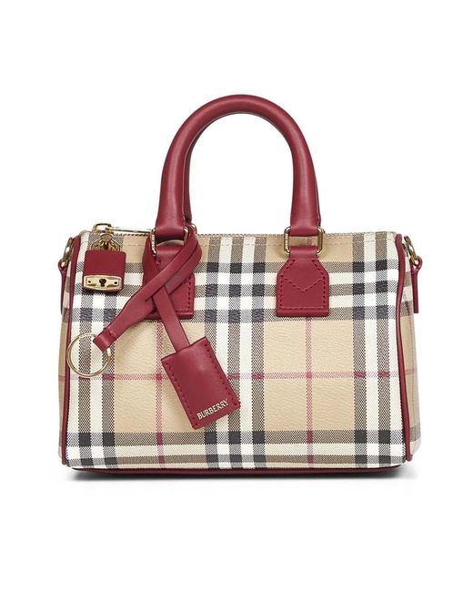 Burberry Handbags in Red | Lyst UK