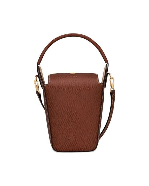 Longchamp Handbags in Brown | Lyst